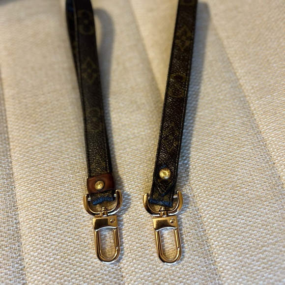 Accessories | Lv Monogram Strap With Gold Hardware | Poshmark